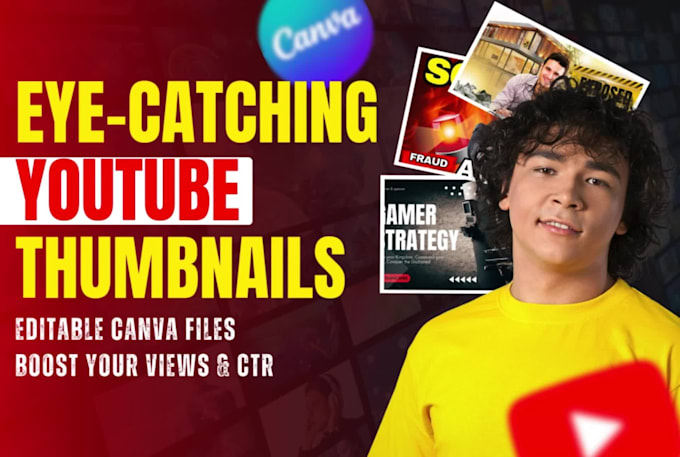 Design amazing custom canva youtube thumbnail templates by Al_zubaer ...