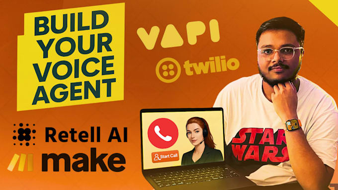 Make an ai voice agent using vapi, retell, bland, synthflow by Notsoloud_ | Fiverr