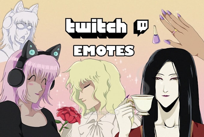 Create retro anime emotes for your twitch and personal use by Mariana ...