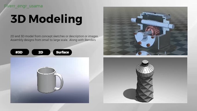 Do professional 2d,3d cad modeling, fea, cfd simulation in solidworks and ansys by Engr_usama9u ...