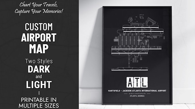 Design a custom airport map, any airport in the world by Adriandragne ...