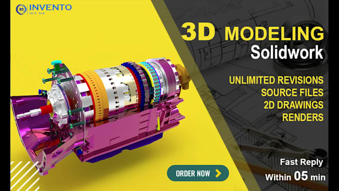 Design cad 3d model step stl 3ds dxf fbx obj dwg with solidworks by ...