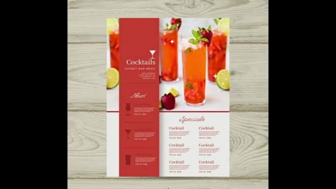 Do modern restaurant menu design by Panda_bamboo | Fiverr