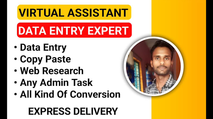 Do fast data entry tying work job, copy past, page typing by Ankush ...