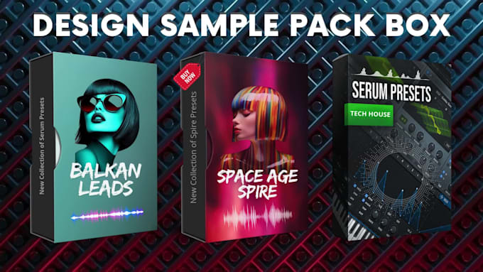 Design sample pack box, loop and drum kit for music producer by Medles ...
