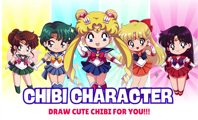 Draw cute chibi character, chibi anime art for profile picture free ...