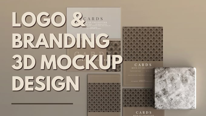 Design your logo and branding 3d mockup by Judy_sery | Fiverr