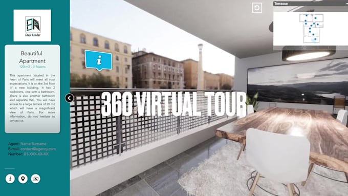 Mount your 360 virtual tours by Edenrender | Fiverr