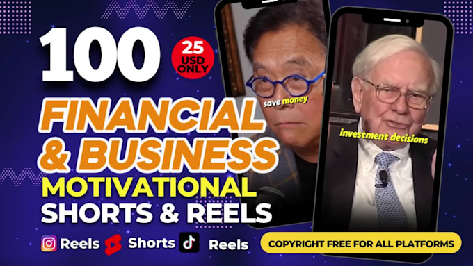 Do viral business and finance motivational youtube shorts videos, instagram reel by Rp_works ...