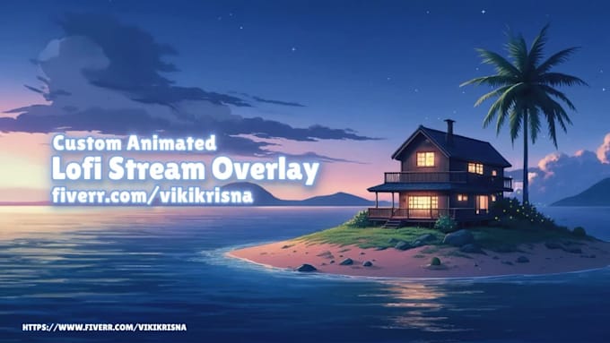 Create custom animated lofi stream overlay for your twitch by ...