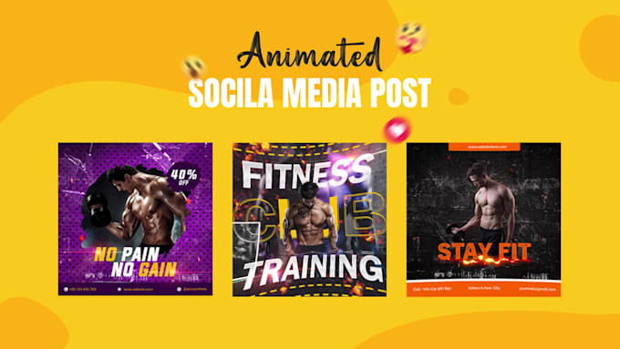 Design awesome gif banner, animated post, animated promo by ...