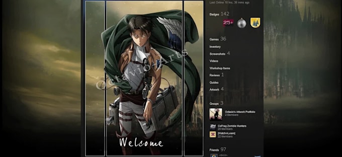 Design animated steam profile artwork for your steam profile by Octavio ...