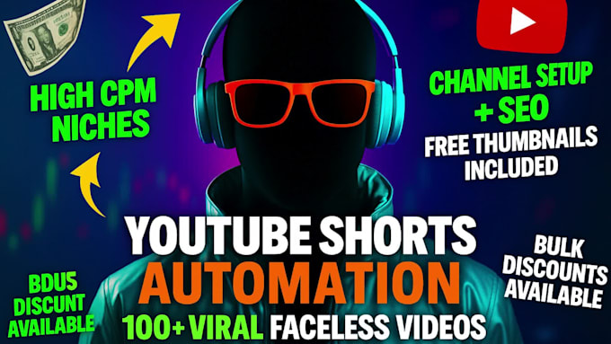 Automate youtube shorts channel with highly engaging shorts by ...