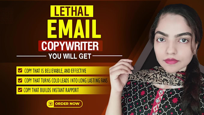 Do cold email sequence, email copywriting, sales email copy by Miss_ff ...