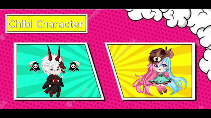 Create a custom cute chibi character by Komikinostudio | Fiverr