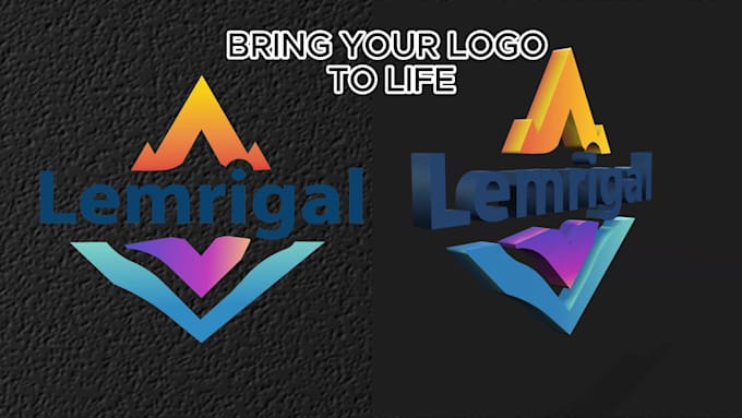 Craft a creative 3d logo animation with smooth rotation by Lemrigal ...