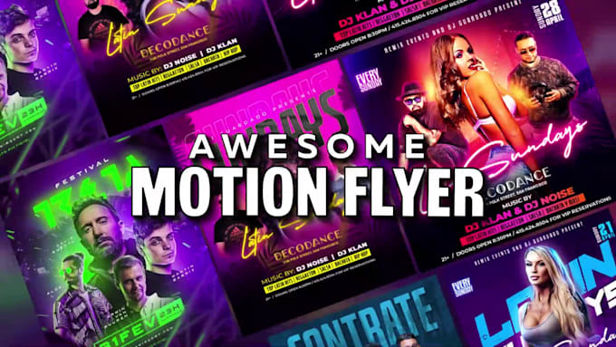 Make an awesome motion flyer by Ferdinandlima10 | Fiverr