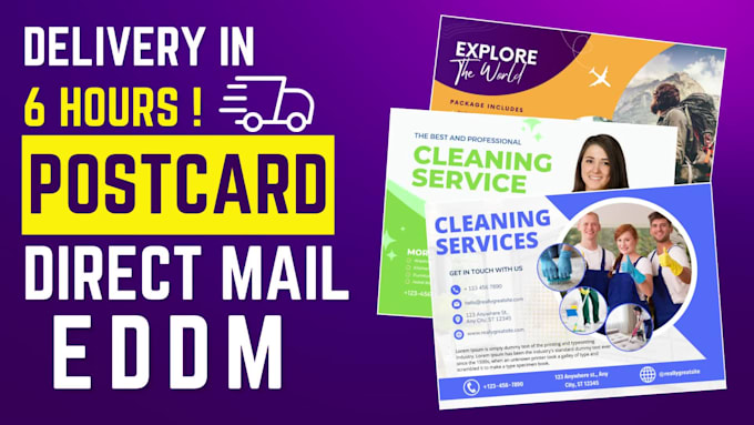 Create professional direct mail eddm postcard design and eddm direct ...