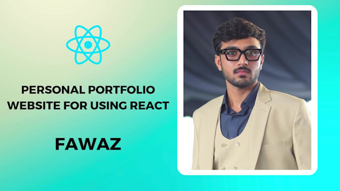 Create a personal portfolio website for using react as react develop by ...