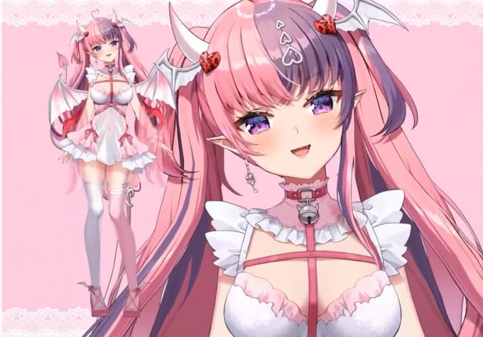 Draw and rig 2d vtuber model live2d model 2d vtuber facerig character ... Draw and rig 2d vtuber model live2d model 2d vtuber facerig character ...