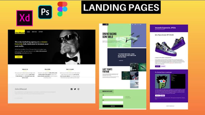 Create an eye catching landing page masterpiece just for you by Chirag_juliyer | Fiverr