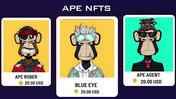 Create nft collection with ape style by Thiwankad15 | Fiverr