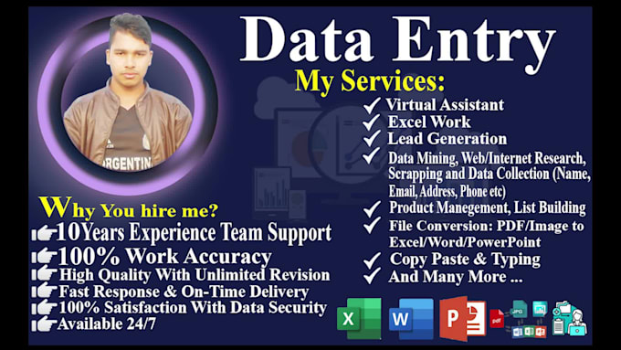 Do excel lead generation data mining scraping conversion copy paste work by Shamiulhasan56 | Fiverr
