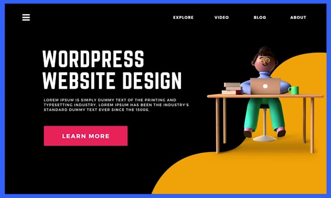 Build clean and modern wordpress website design and redesign by Webmahmuddm | Fiverr