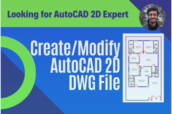 Draw or modify autocad 2d dwg file for you by Adbkhan99 | Fiverr
