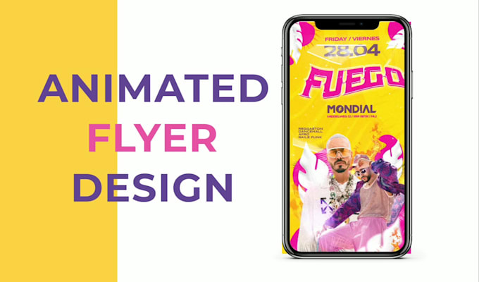 Do 3d motion poster, motion banner, and motion flyer by Umayerme | Fiverr