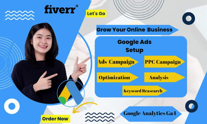 Setup and manage your google ads ppc campaign by Zunairsaif86 | Fiverr
