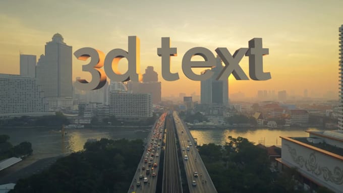 3d track text or titles in your video by Isaiahsugar | Fiverr