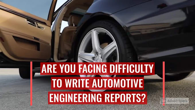 Write automotive engineering reports professionally by M_fezan27 | Fiverr
