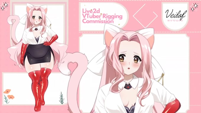 Rig your vtuber character model using live2d by Veilof | Fiverr