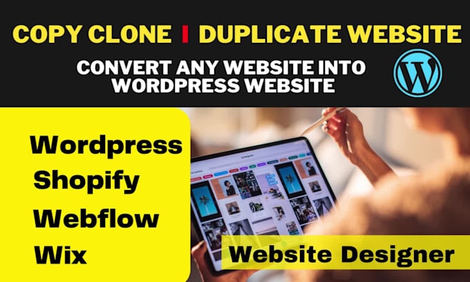 Copy clone or duplicate website, design wordpress website by ... Copy clone or duplicate website, design wordpress website by ...