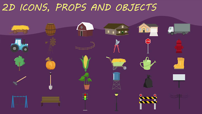Create high quality 2d game icons and props for your game by Leogaitte | Fiverr