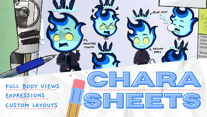 Create a reference sheet for your character or toontuber by Peachenelle ...