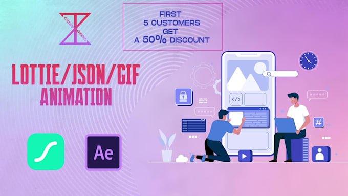 Create lottie json, gif animation by Tz_doc | Fiverr