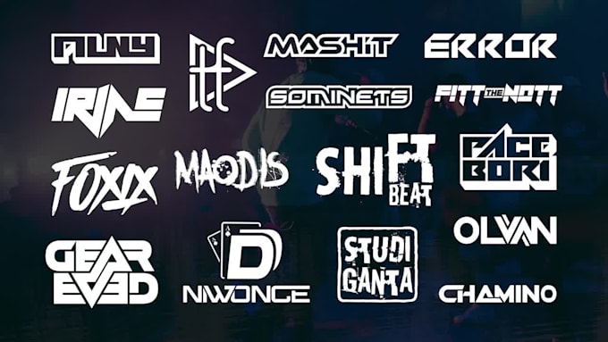 Design music, dj, rap, band typography, studio logo by Astly_x | Fiverr