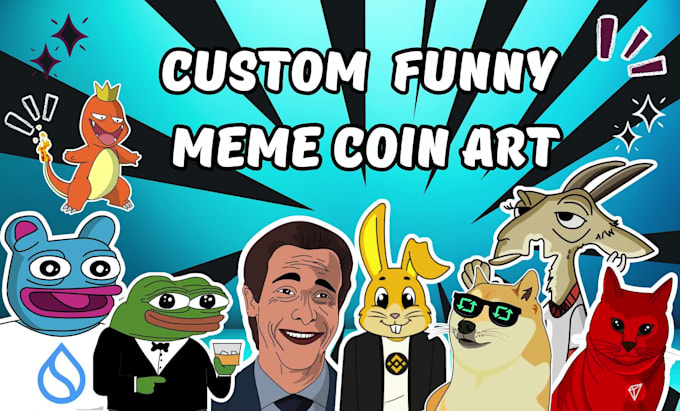 Create a custom meme coin logo for your next moonshot by Bhanutej_k ...
