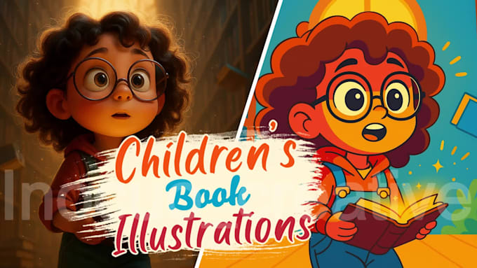 Draw custom childrens book illustrations in 3 professional styles by ...