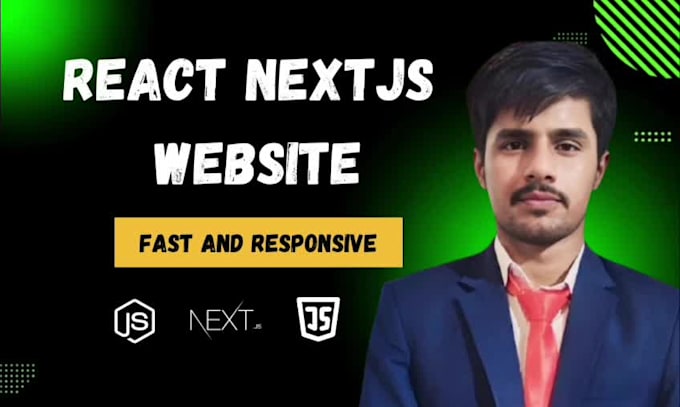 Build a blazing fast react nextjs website for startups and saas ...