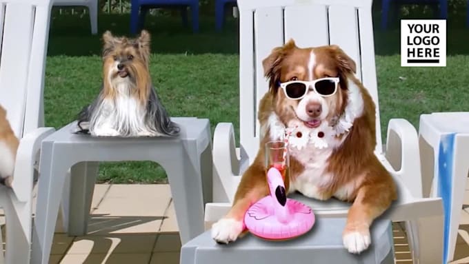 Make funny dog promo video with your logo and text by Androra1 | Fiverr