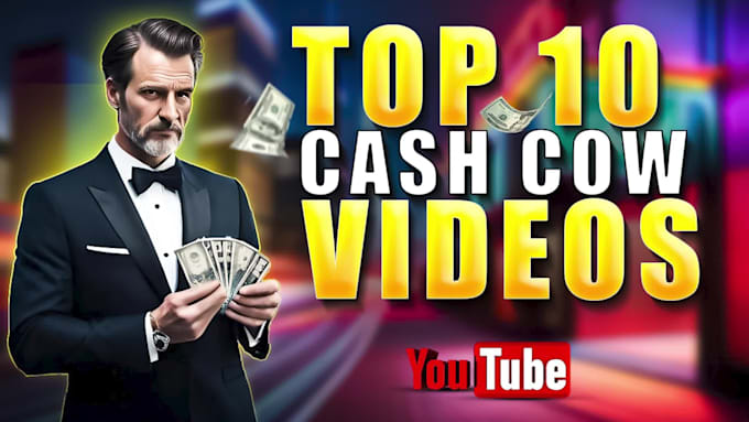 Create high quality top 10 cash cow youtube video by Cashcow7680 | Fiverr