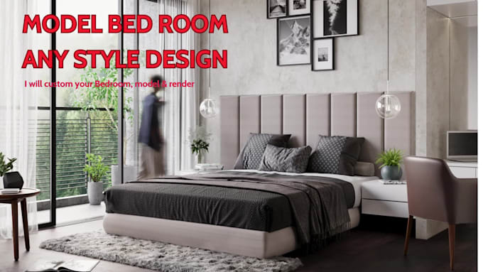 Create professional 3d interior design for your dream bedroom by ...