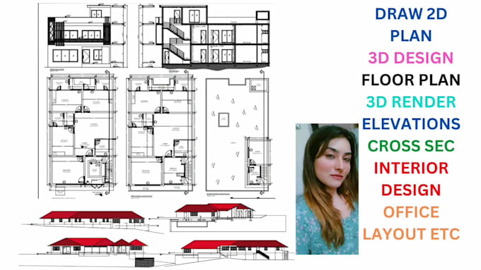 Be your architect draft man 2d 3d floor plan blue prints by Emman_ali ...