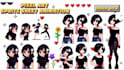 Make 2d pixel art sprite sheet video game character animation 8 bit ...