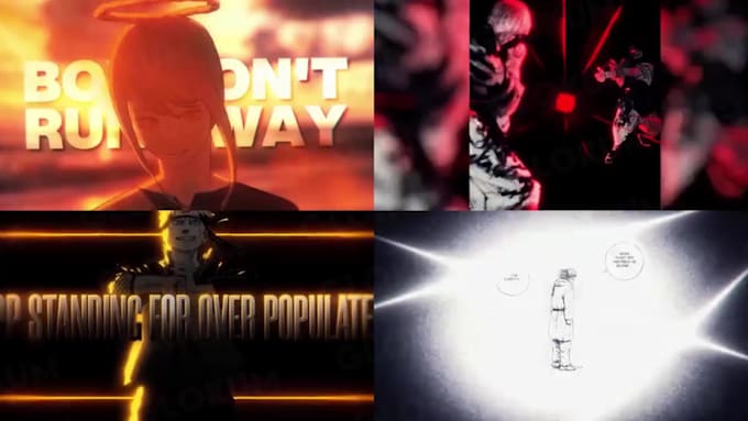 Professionally edit and animate a comic manga music video from panels ...