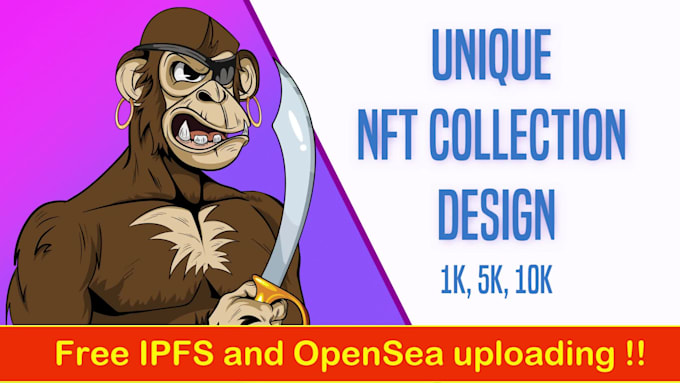 Create unique random nft character collections of 1k 10k for opensea by ...