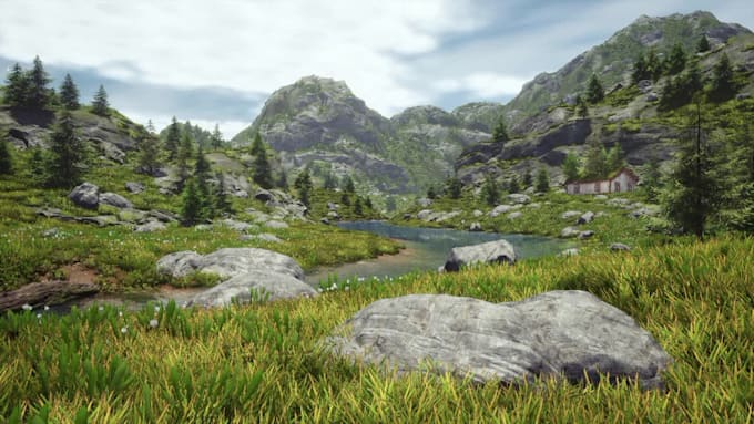 Create 3d game environment, island, terrain on unity or unreal engine ...